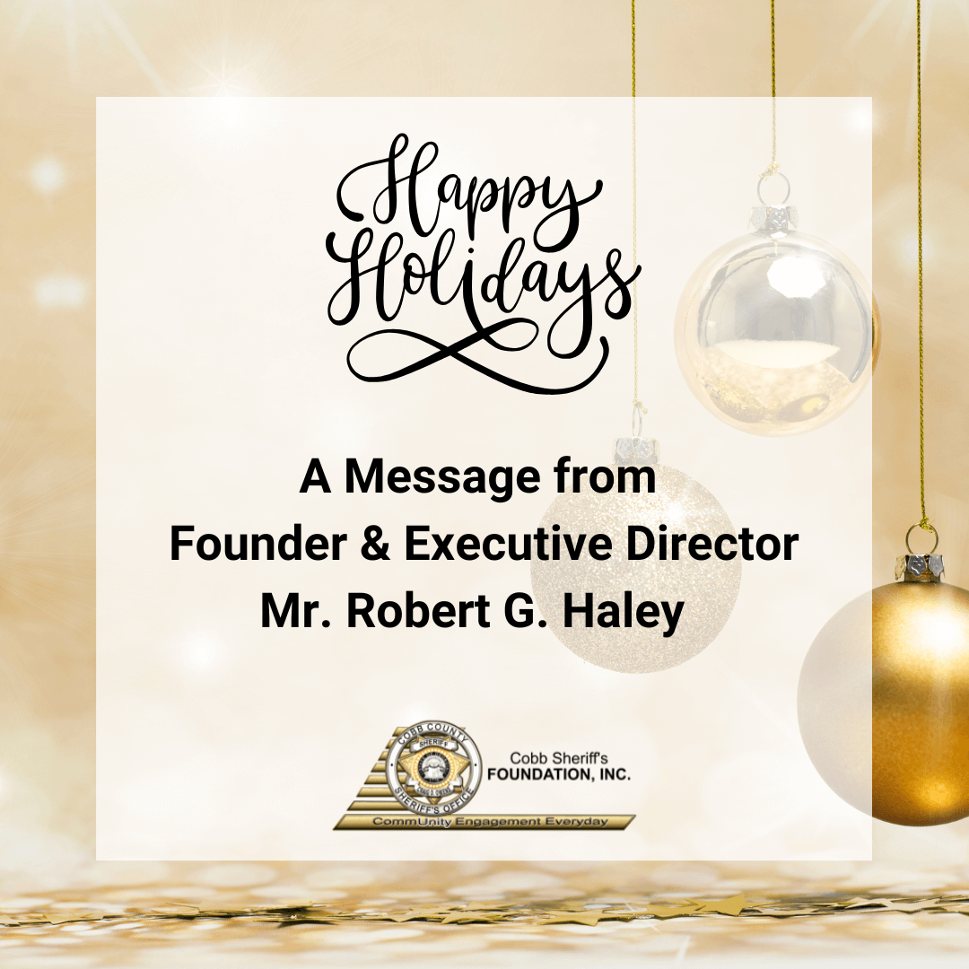 A Message from Founder & Executive Director Mr. Robert G. Haley - Cobb ...